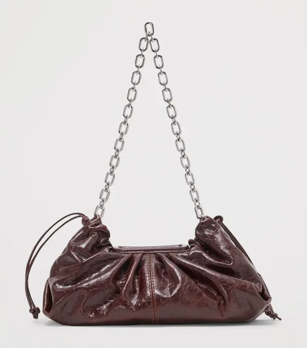 Maje Crackled Leather Milpli Clutch Bag