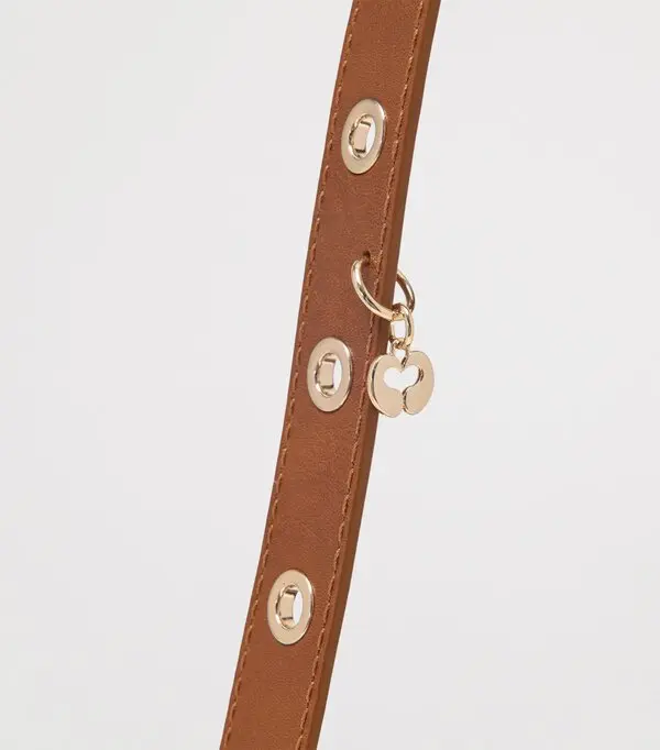 Maje Mini Leather Miss M Shoulder Bag - Beige