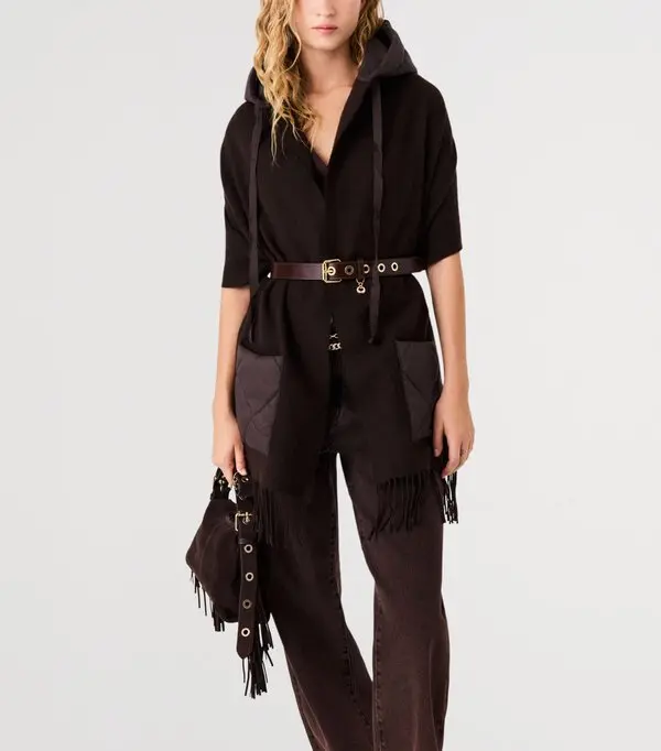 Maje Wool Hooded Scarf