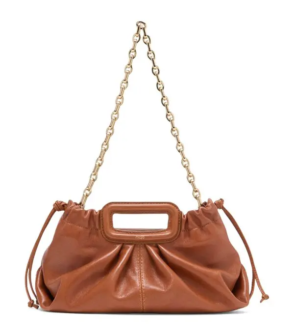 Maje Leather Milpli Clutch Bag