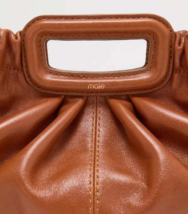 Maje Leather Milpli Clutch Bag