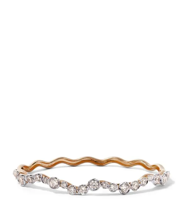 Annoushka White, Yellow And Diamond Whoopsie Daisy Bangle