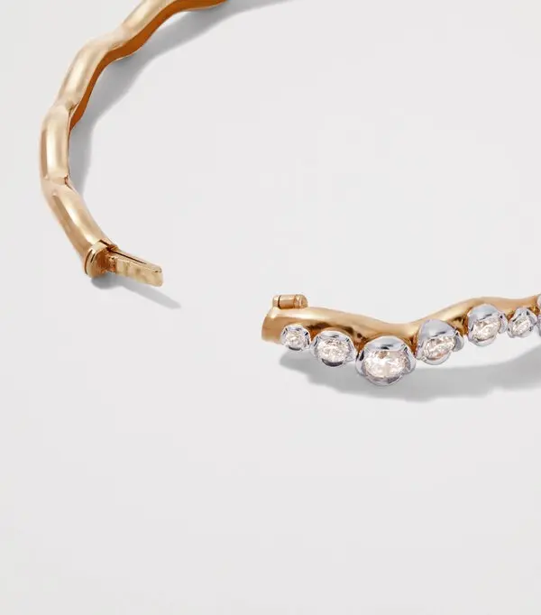 Annoushka White, Yellow And Diamond Whoopsie Daisy Bangle