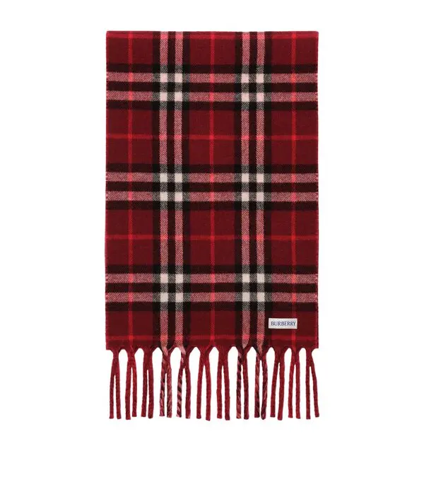 Burberry Cashmere Reversible Knight Stamp Scarf