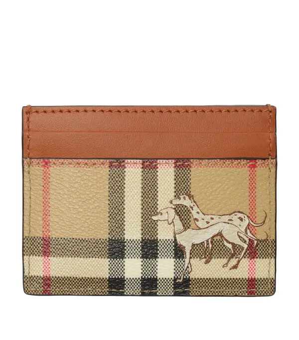 Burberry Check Mates Card Holder - Beige