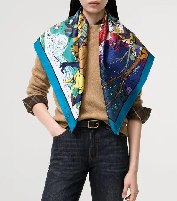 Burberry Silk London Park Scarf