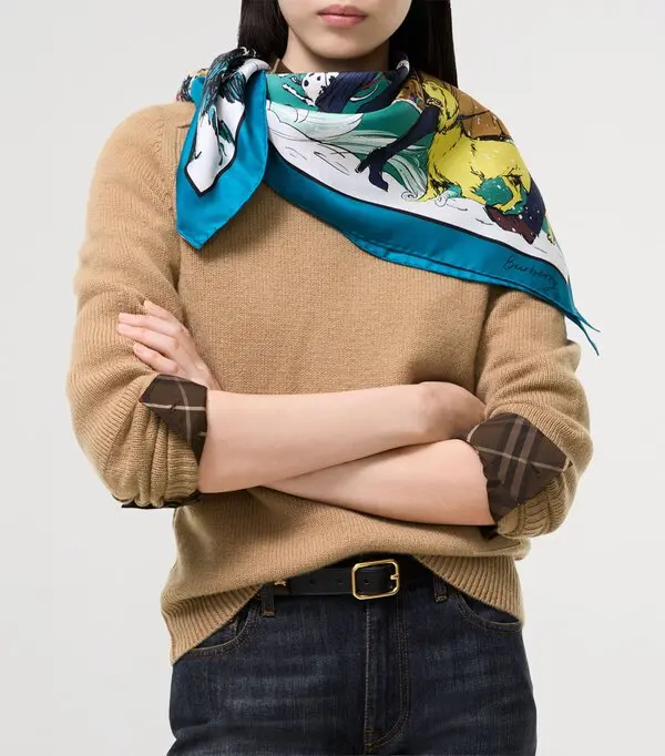 Burberry Silk London Park Scarf