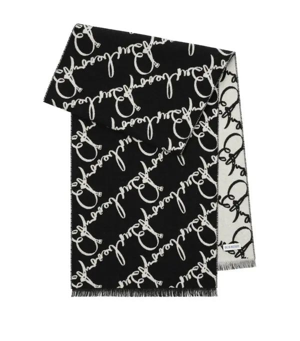 Burberry Wool Belt Logo Scarf