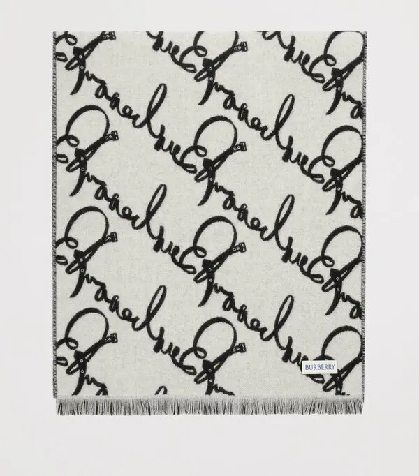 Burberry Wool Belt Logo Scarf