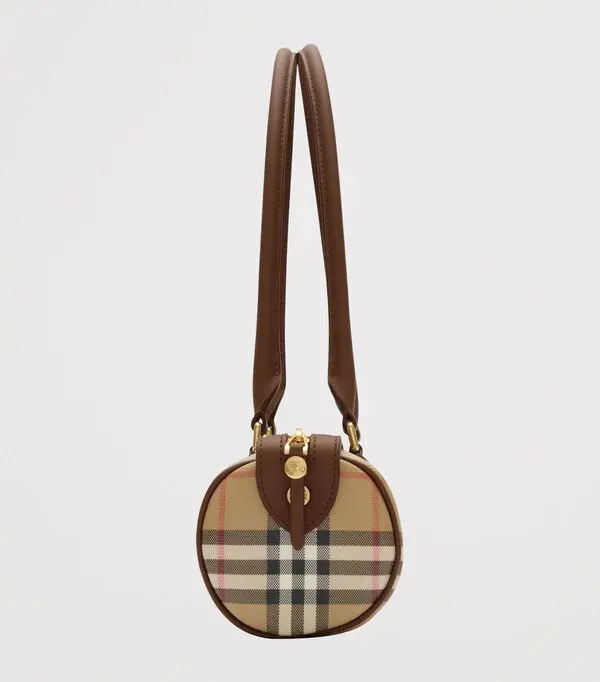 Burberry Mini Check Barrel Bag