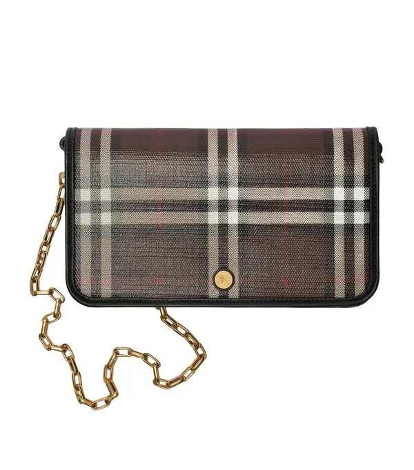 Burberry Check Chain Wallet