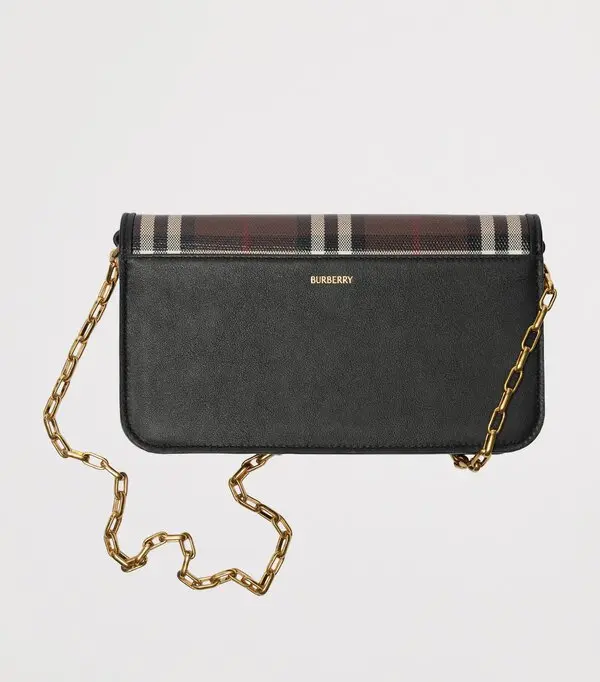 Burberry Check Chain Wallet