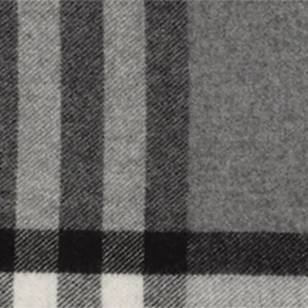 Burberry Cashmere Reversible Check Scarf - Grey