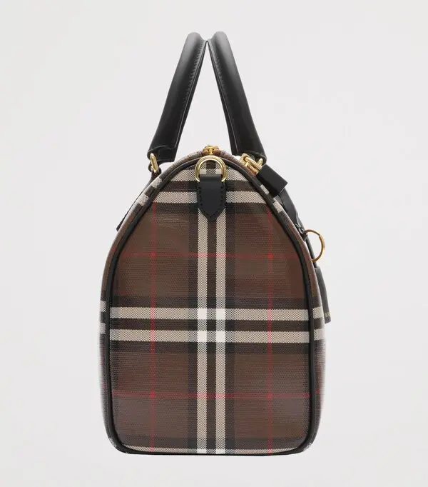 Burberry Medium Check Bowling Bag - Brown