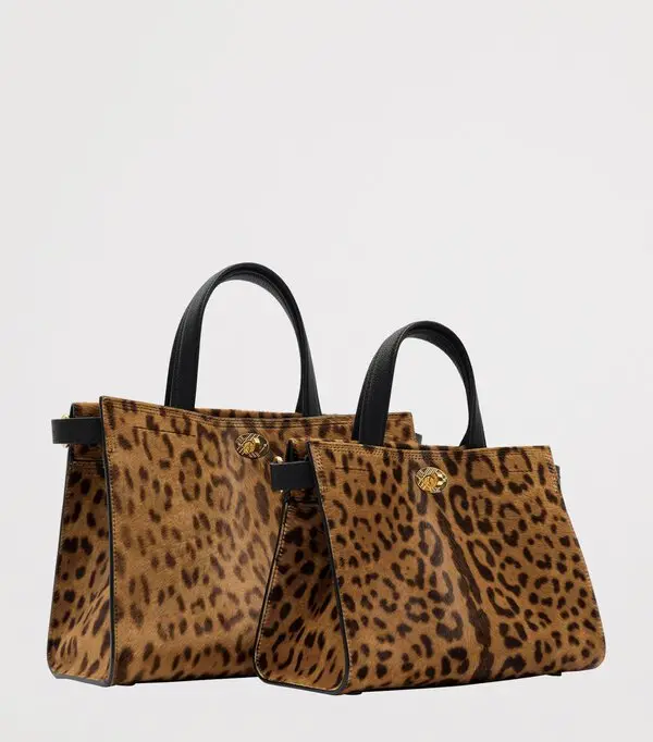 Burberry Mini Calf Hair Cotswolds Tote Bag