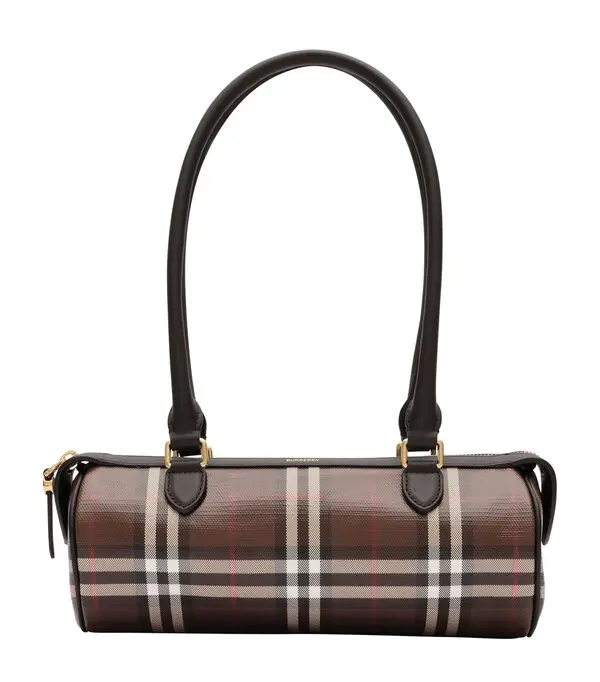 Burberry Mini Check Barrel Bag