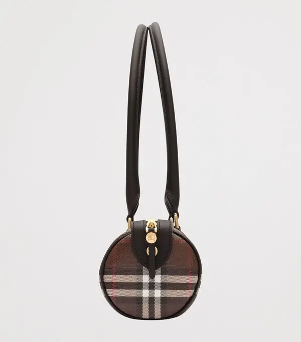 Burberry Mini Check Barrel Bag