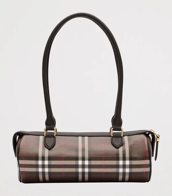 Burberry Mini Check Barrel Bag