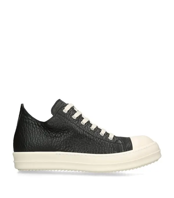 Rick Owens Leather Low-top Sneakers