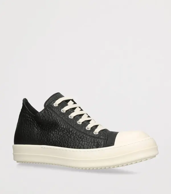 Rick Owens Leather Low-top Sneakers