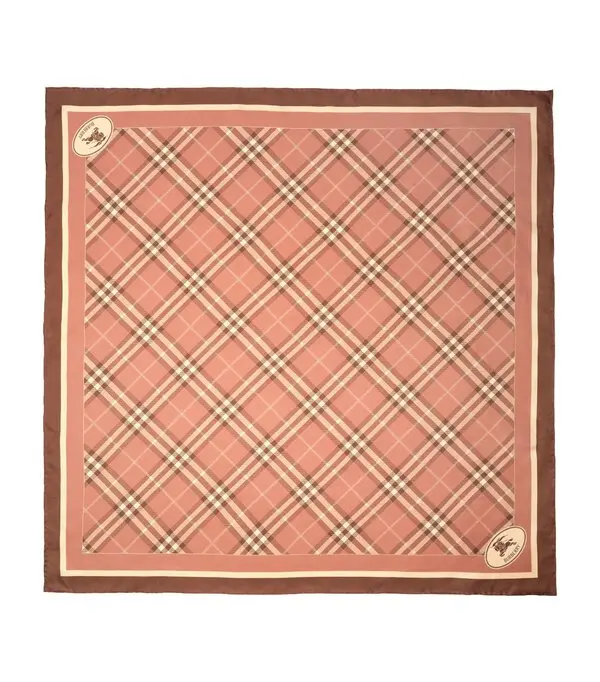 Burberry Silk Knight Stamp Scarf