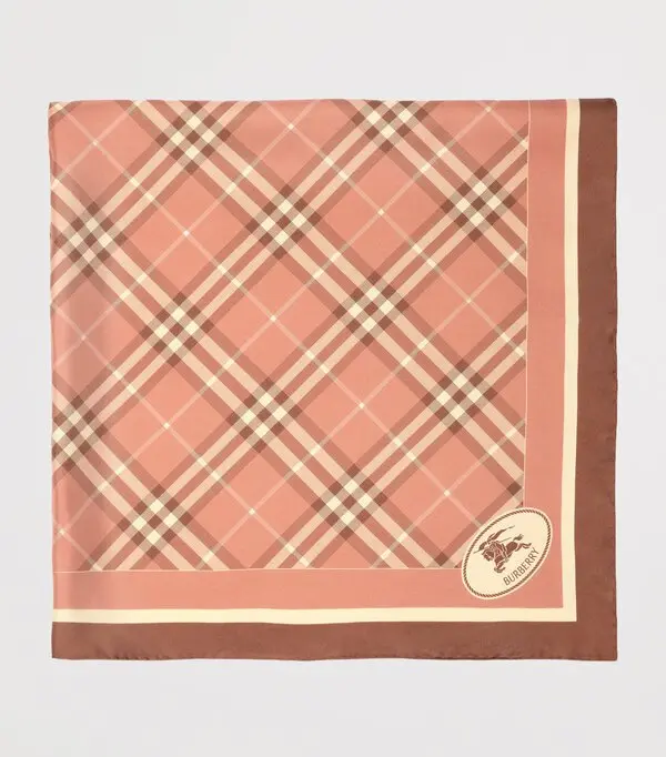 Burberry Silk Knight Stamp Scarf