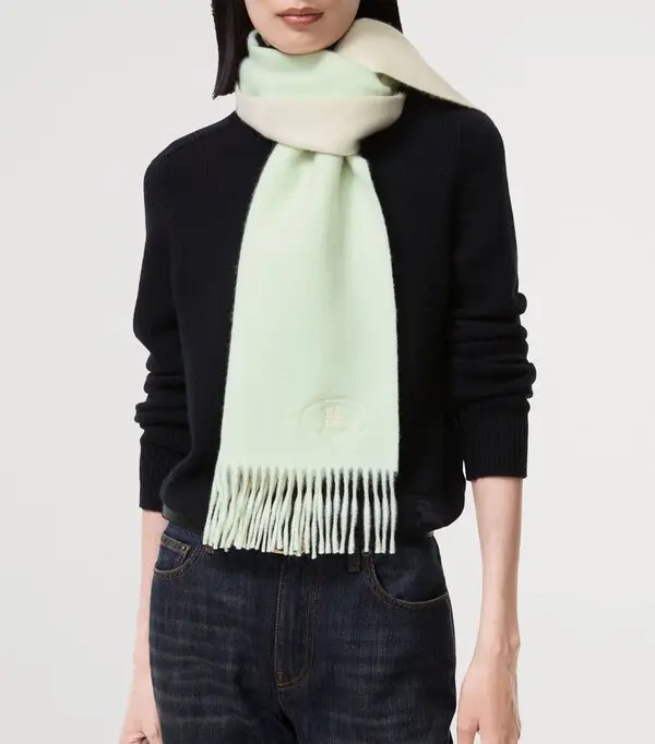 Burberry Cashmere Reversible Knight Scarf