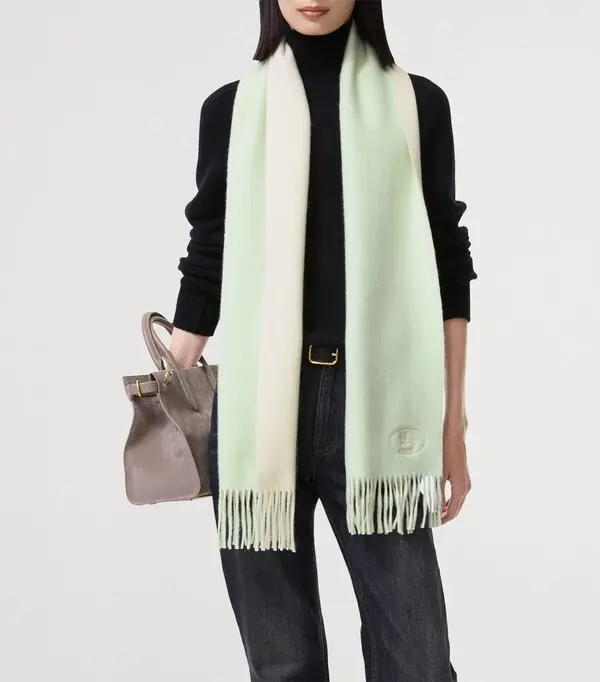 Burberry Cashmere Reversible Knight Scarf