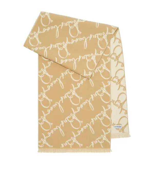 Burberry Wool Belt Logo Scarf