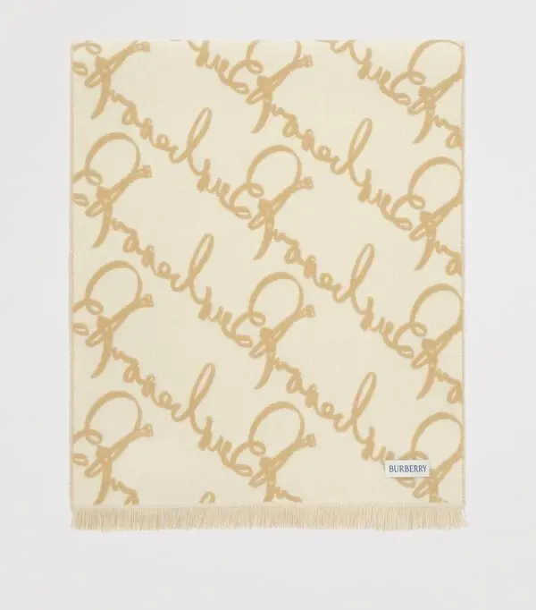 Burberry Wool Belt Logo Scarf
