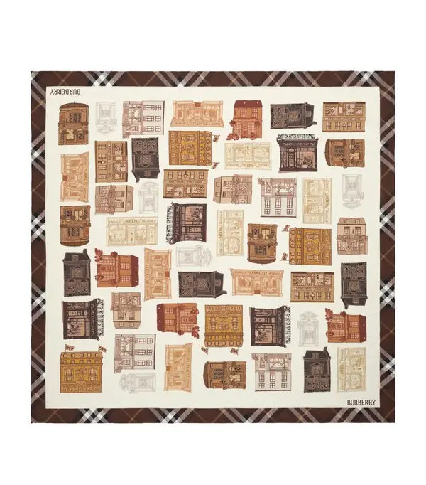 Burberry Silk Storefront Print Scarf