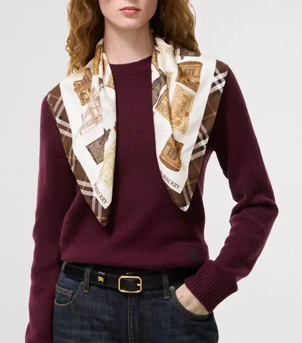 Burberry Silk Storefront Print Scarf