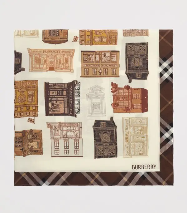 Burberry Silk Storefront Print Scarf