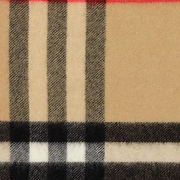 Burberry Cashmere Reversible Check Scarf - Beige
