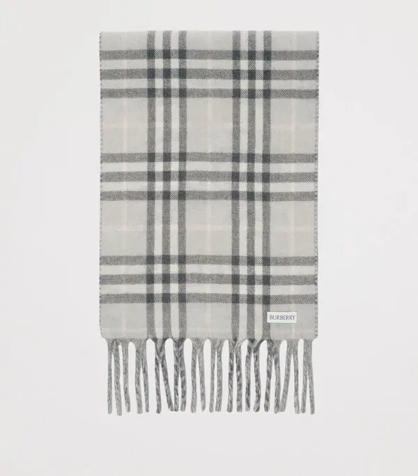 Burberry Cashmere Reversible Knight Stamp Scarf
