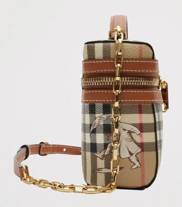 Burberry Check Mates Wash Bag - Beige