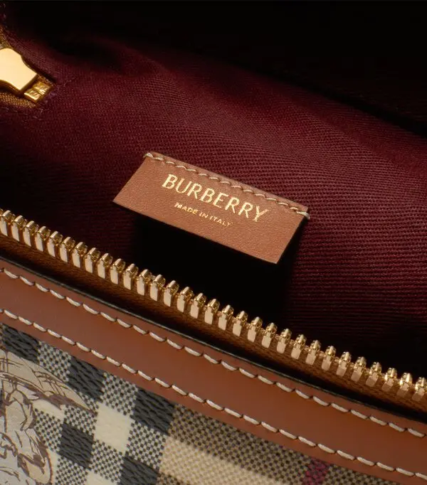 Burberry Check Mates Wash Bag - Beige