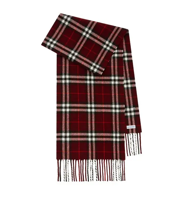 Burberry Cashmere-blend Sparkle Check Scarf