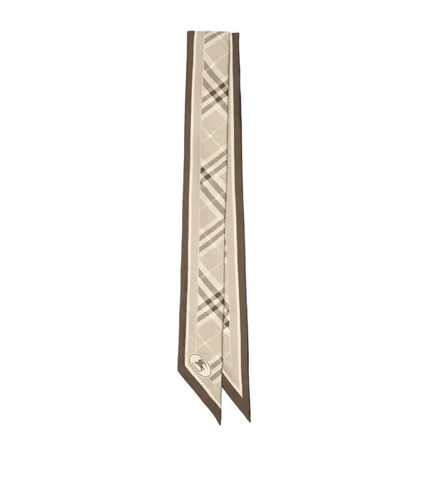 Burberry Silk Check Skinny Scarf