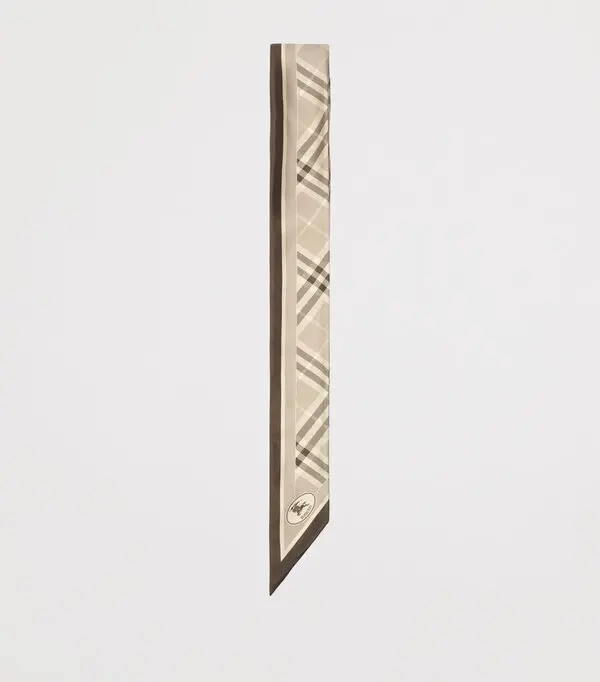 Burberry Silk Check Skinny Scarf
