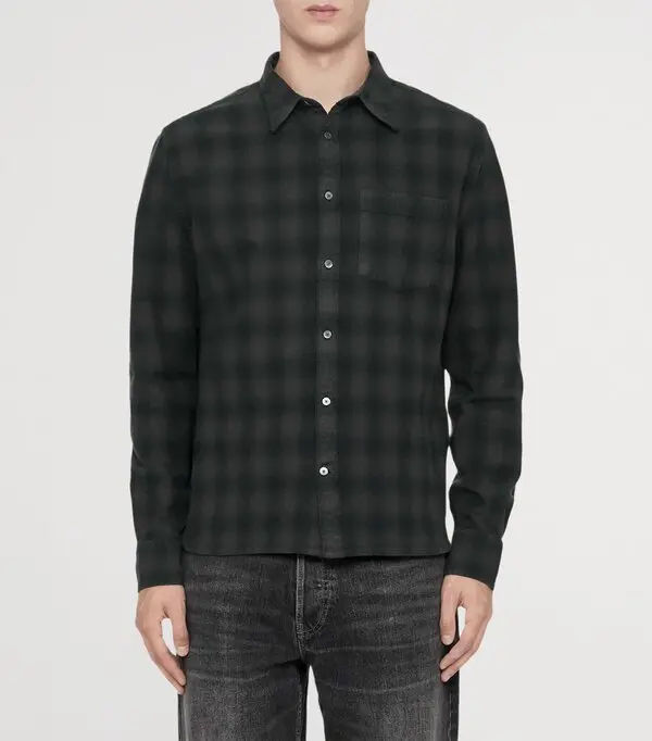 ALLSAINTS Organic Cotton Check Bower Shirt