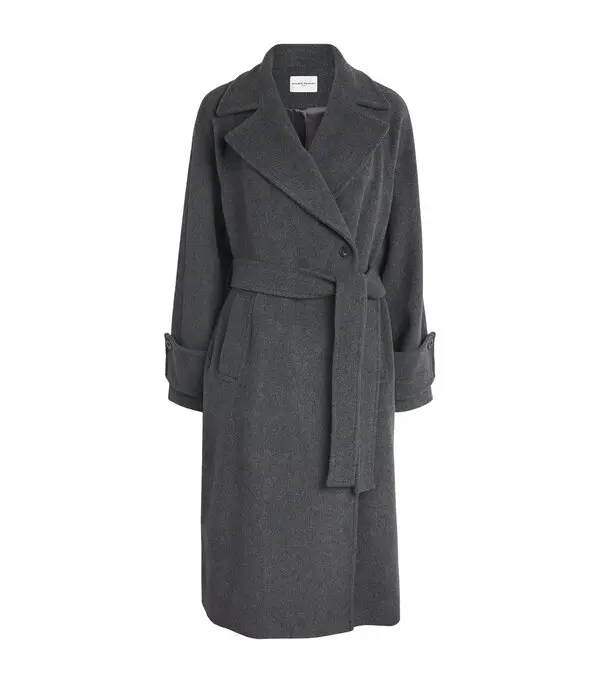 Claudie Pierlot Wool-blend Belted Coat