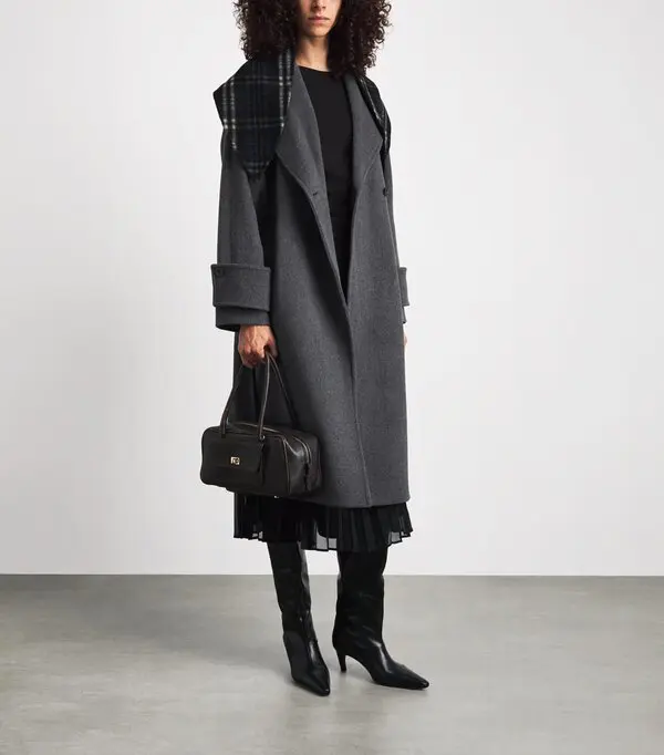 Claudie Pierlot Wool-blend Belted Coat