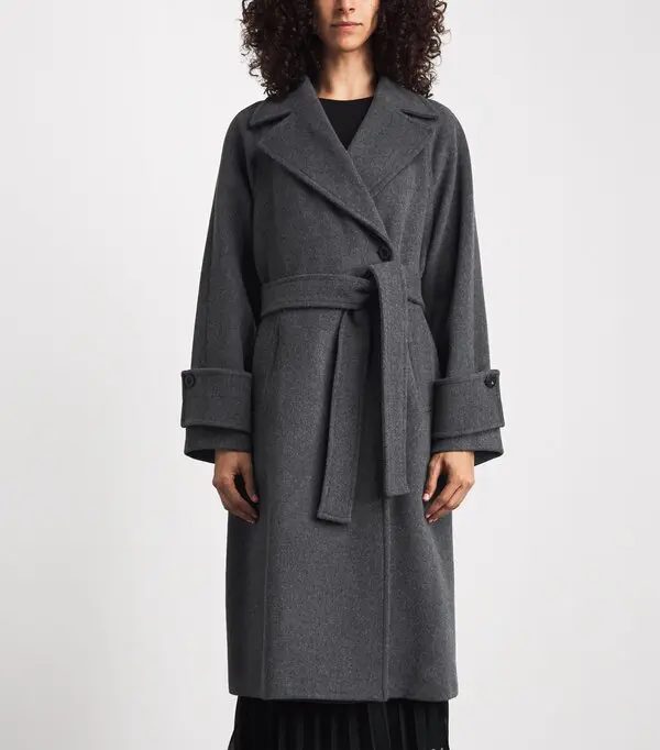 Claudie Pierlot Wool-blend Belted Coat