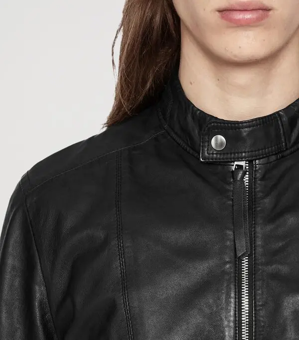 ALLSAINTS Leather Hiro Bomber Jacket