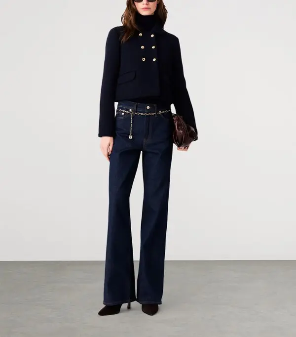 Maje Tweed Cropped Jacket