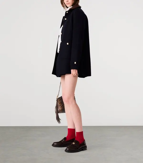 Maje Wool-blend Collared Jacket