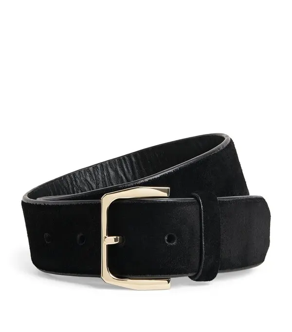 Sandro Suede Belt - Black