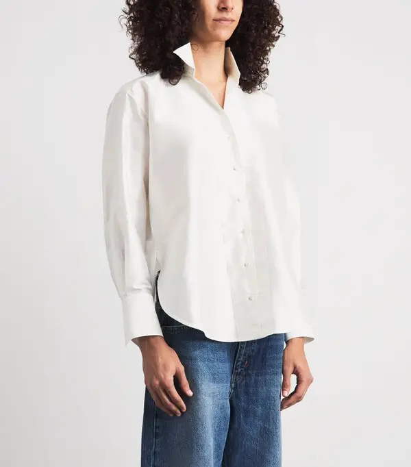 Sandro Silk Satin Oversized Shirt