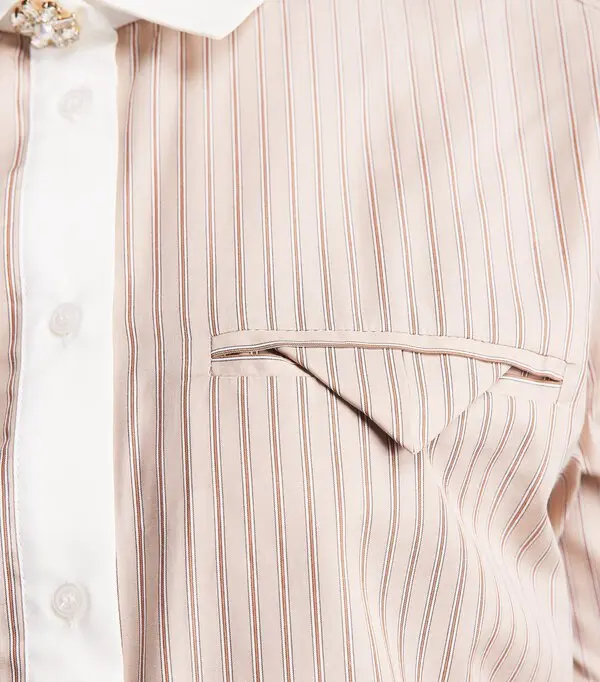 Sandro Cotton Stripe Contrast-collar Shirt